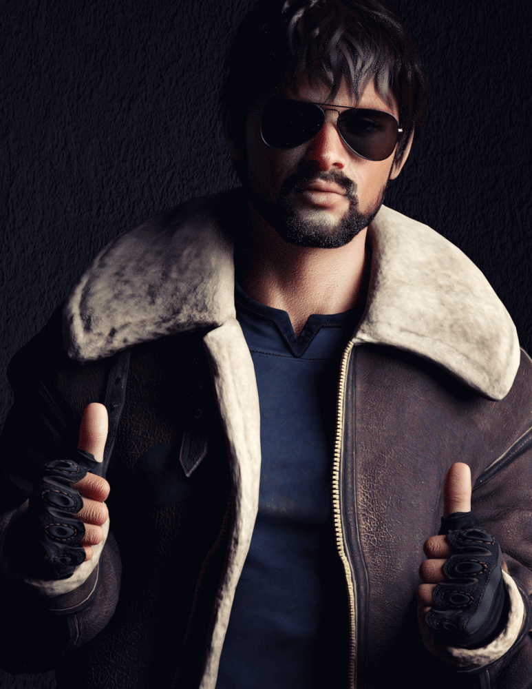 Cool Guy Jake 3D Render, Digital Art by gorjira