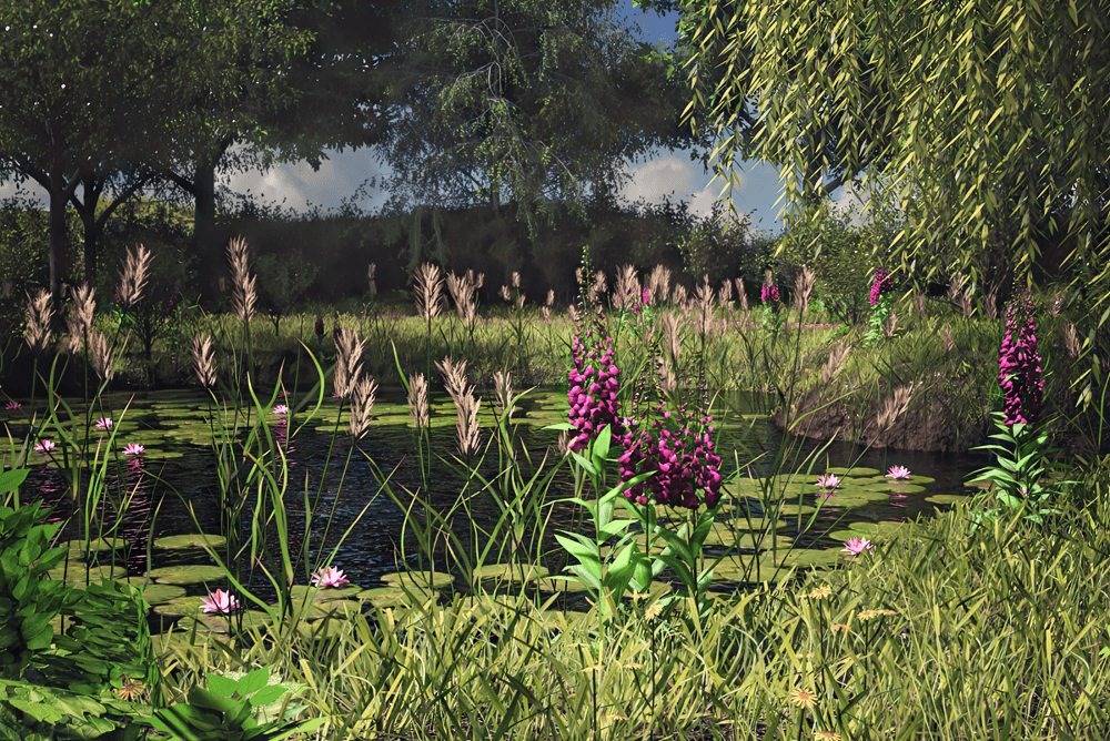 Finding Solitude in a Crazy World 3D Render by gorjira