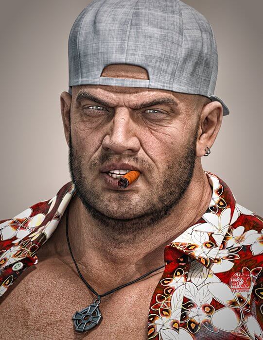 Mr. Creep 3D Render, Digital Art by gorjira