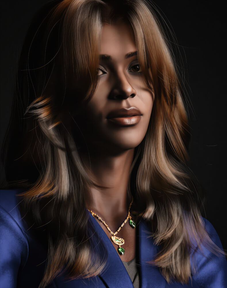 Sad Vicky 3D Render, Digital Art by gorjira