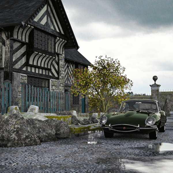 Somewhere Near Miami 3D Render, Digital Art by gorjira