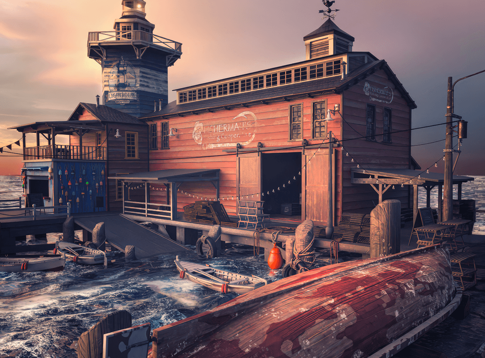 The Angry Sea 3D Render, Digital Art by gorjira