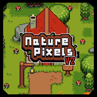 Nature Pixels V2 - Top-Down Pixel Art Asset Pack by Gowl