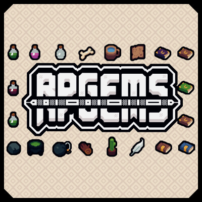 RPGems 32X32 - More Than 300+ RPG Pixel Art Items 2D Game Asset by Gowl