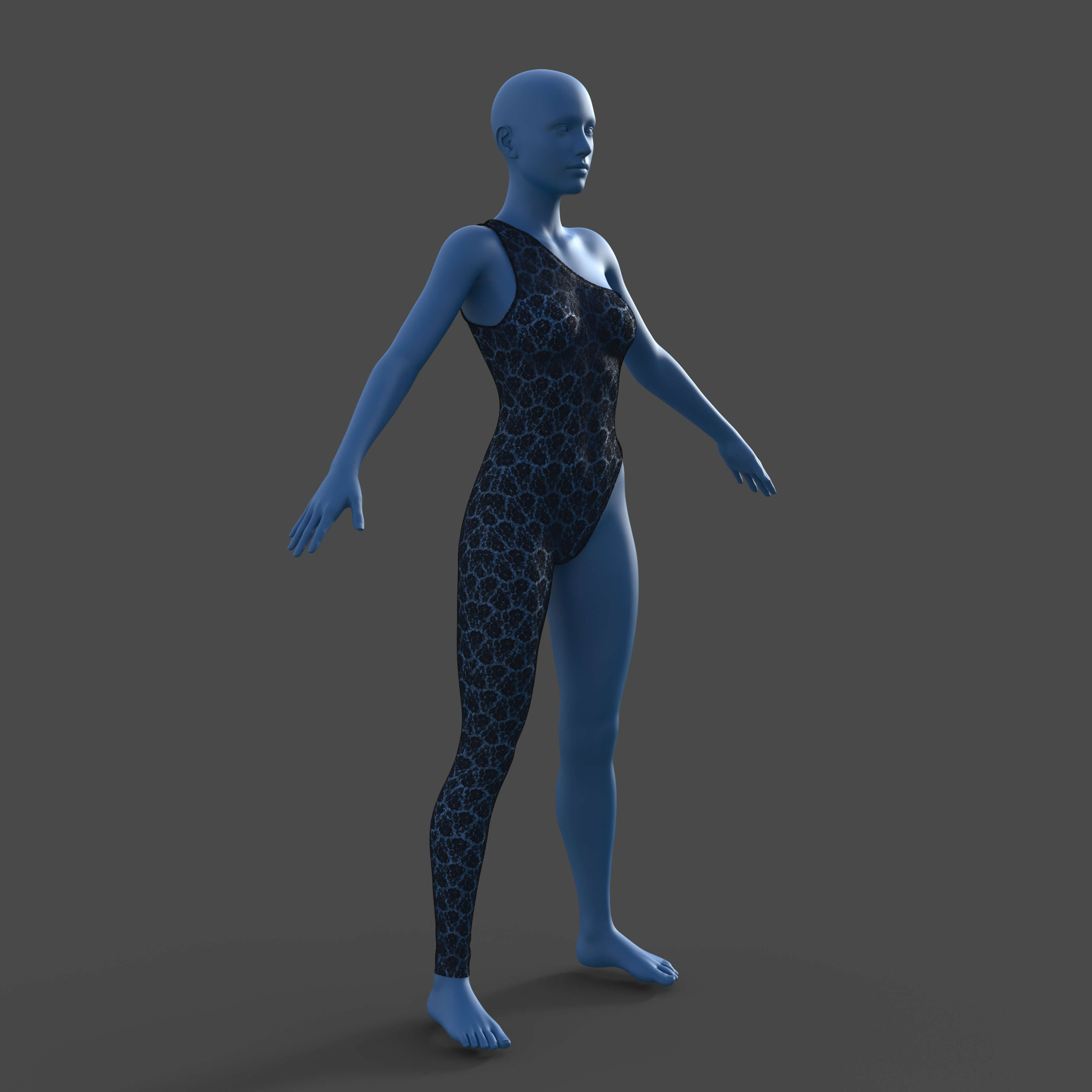 GA - Asymmetrical Dress - MK-I Free Daz Content by Graciart