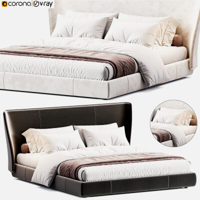 Alys 10 B&B Italia Bed - 3D Model by Graf01