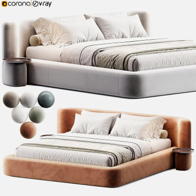 Clara Baxter Bed by Miliashop - 3D Model by Graf01