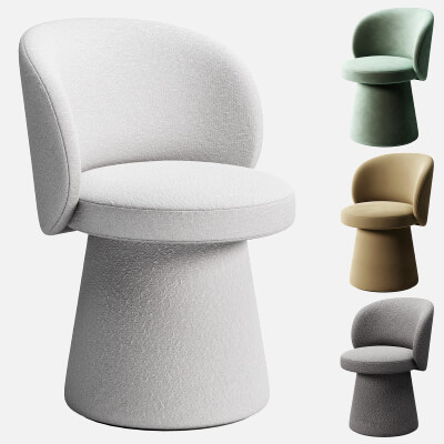 Round Chair by bino-home 3D Model by Graf01
