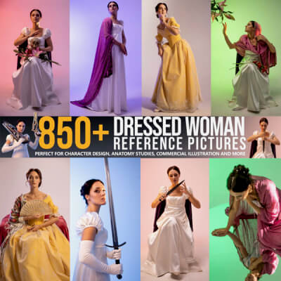 850+ Dressed Woman Reference Pictures by Grafit Studio