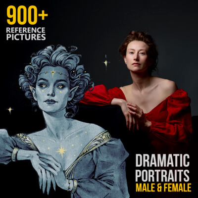 850+ Dramatic Portraits (Male and Female) - Reference Photo Set by ...