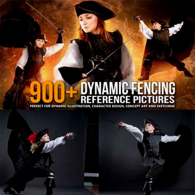 900+ Dynamic Fencing Character Pose Reference pictures by Grafit Studio