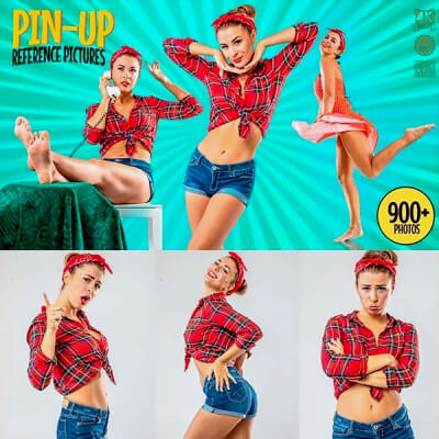 900+ Pin-Up Reference Pictures by Grafit Studio