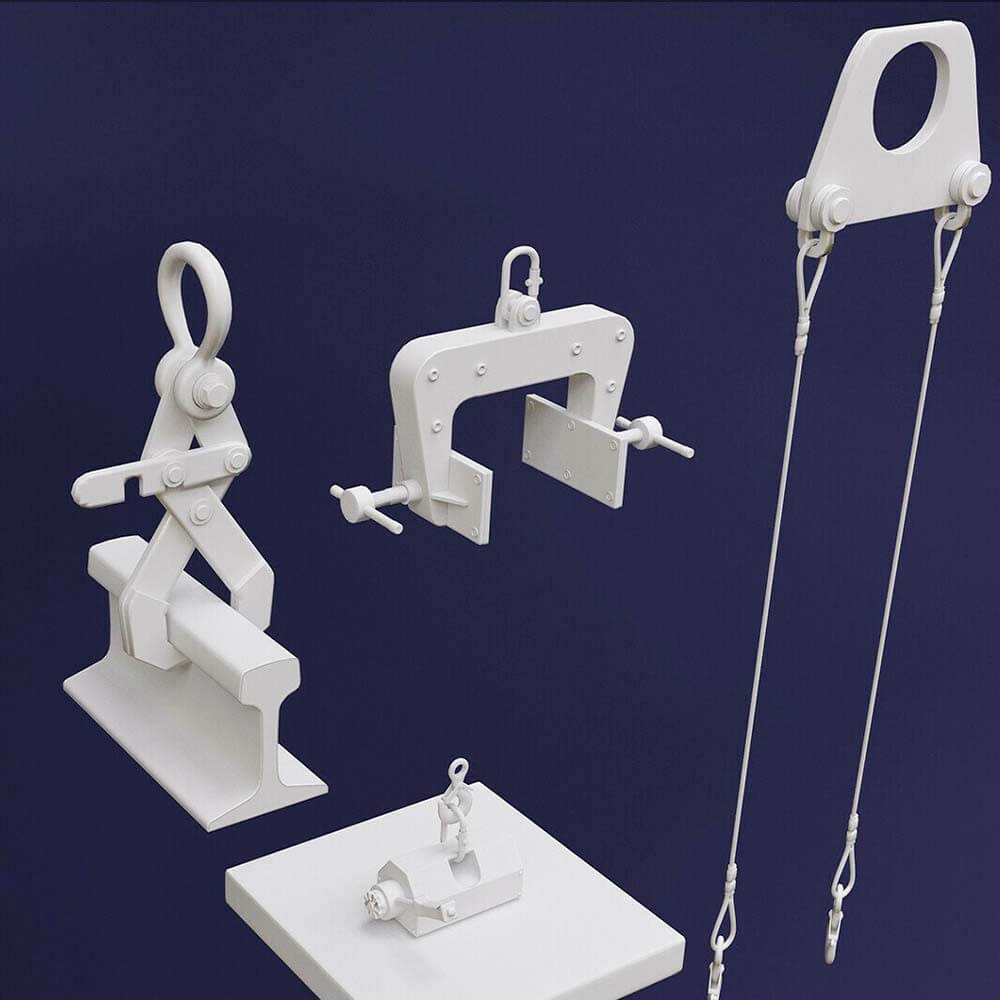 Handling Accessory Kitbash Set - 3D Model by Grafit Studio