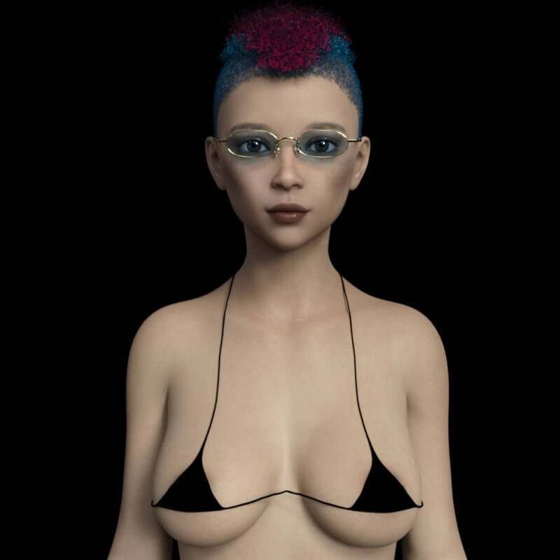 GD Hathor 3D Render, Digital Art by grafkdesigner