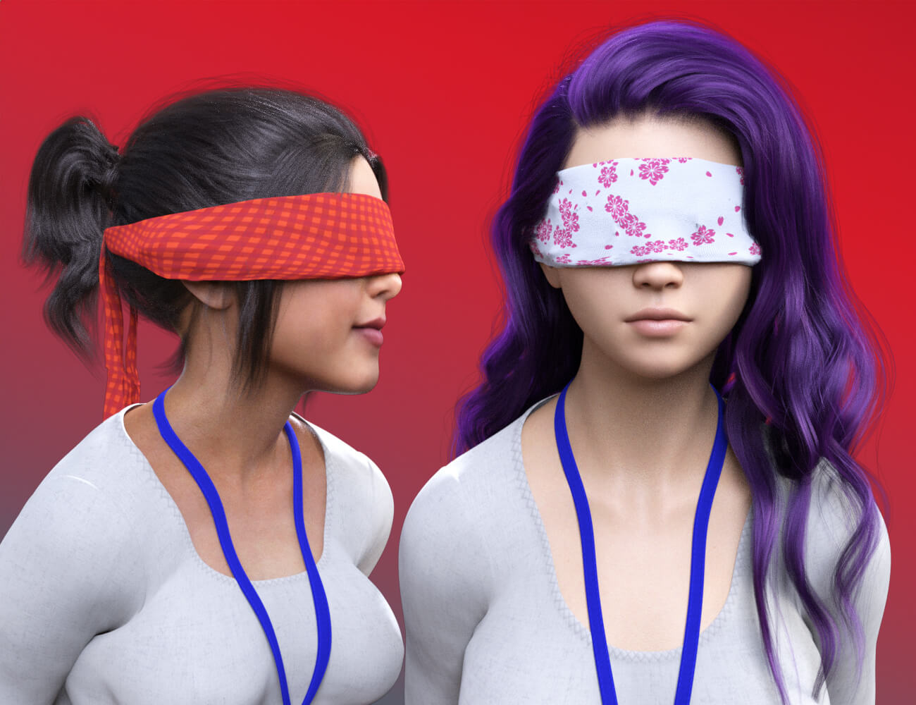 Cloth Blindfold for Genesis 8 Female - Daz Content by GrapeJuice3D