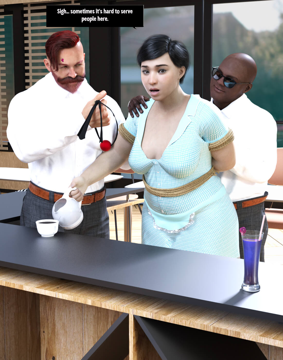 Typical work day 3D Render, Digital Art by GrapeJuice3D