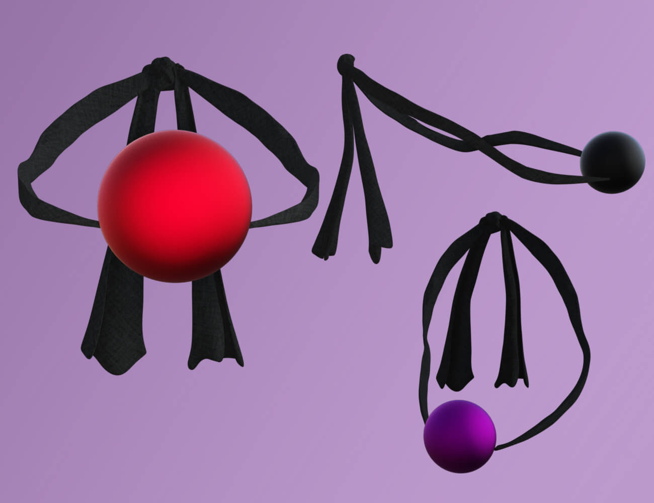 Grape Juice 3D's Ball Gag for Genesis 9 - Daz Content by GrapeJuice3D