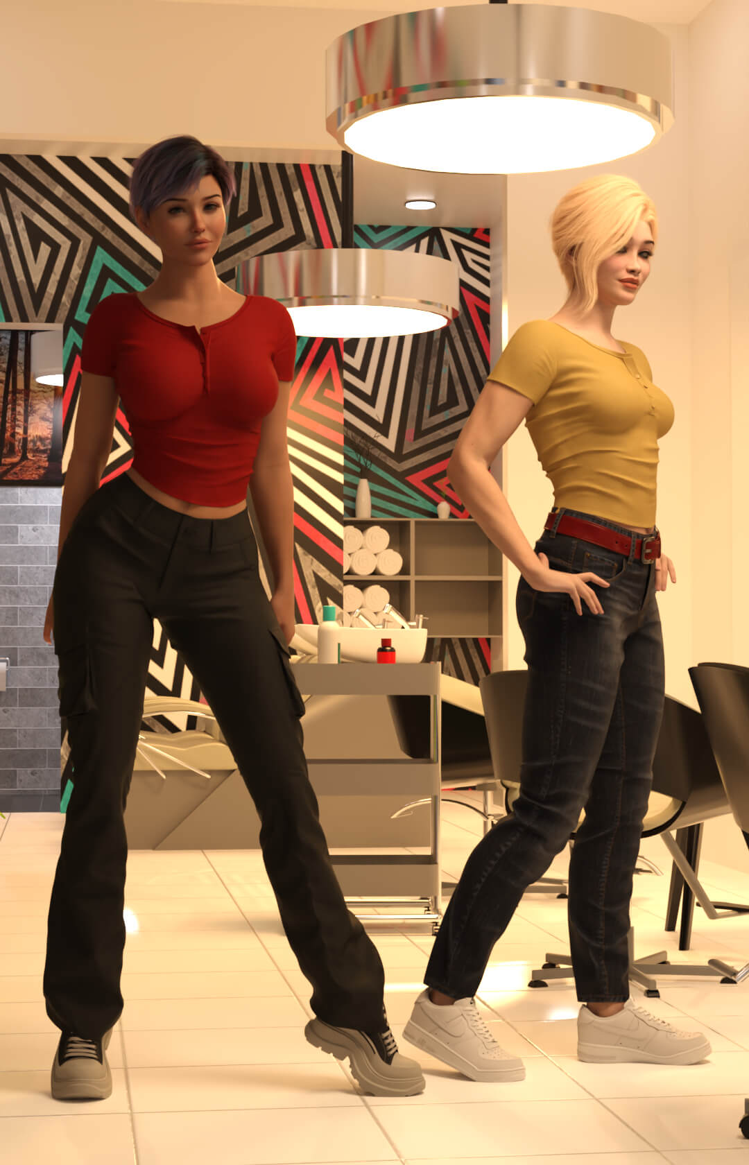 A Render from My Visual Novel Project 3D Render by GraphistX