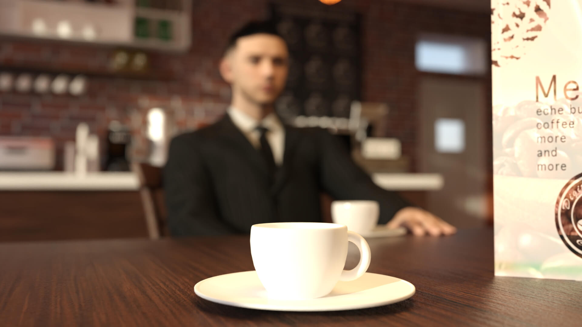 A Silent Invitation in the Heart of Evening 3D Render