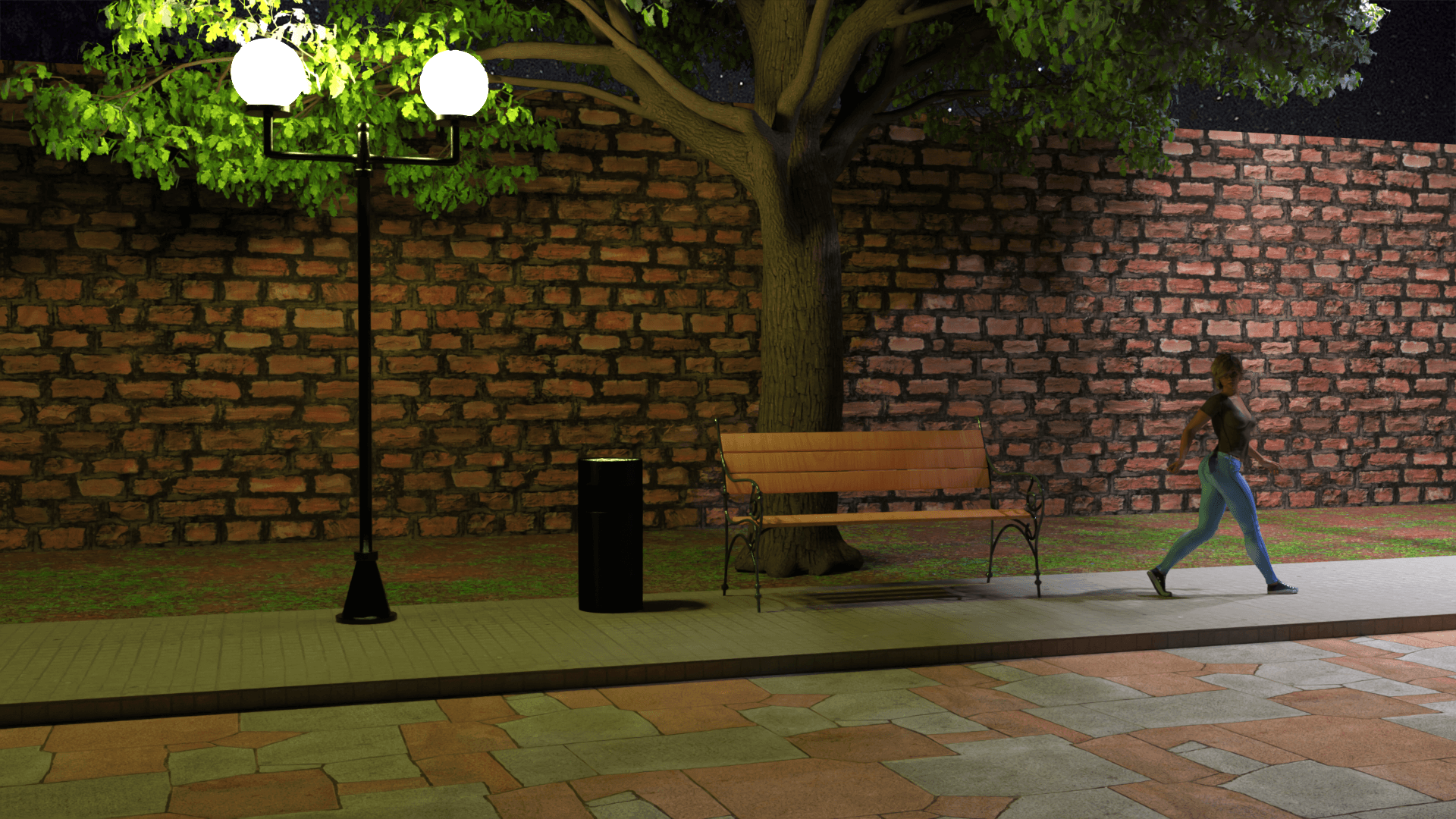 The silence of the night 3D Render, Digital Art by GraphistX