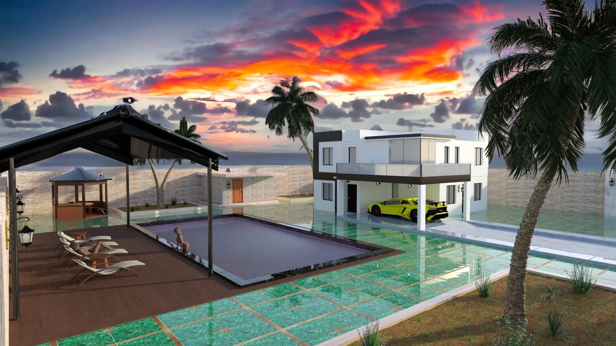 GTX-Villa Realistic Daz Content by GraphistX