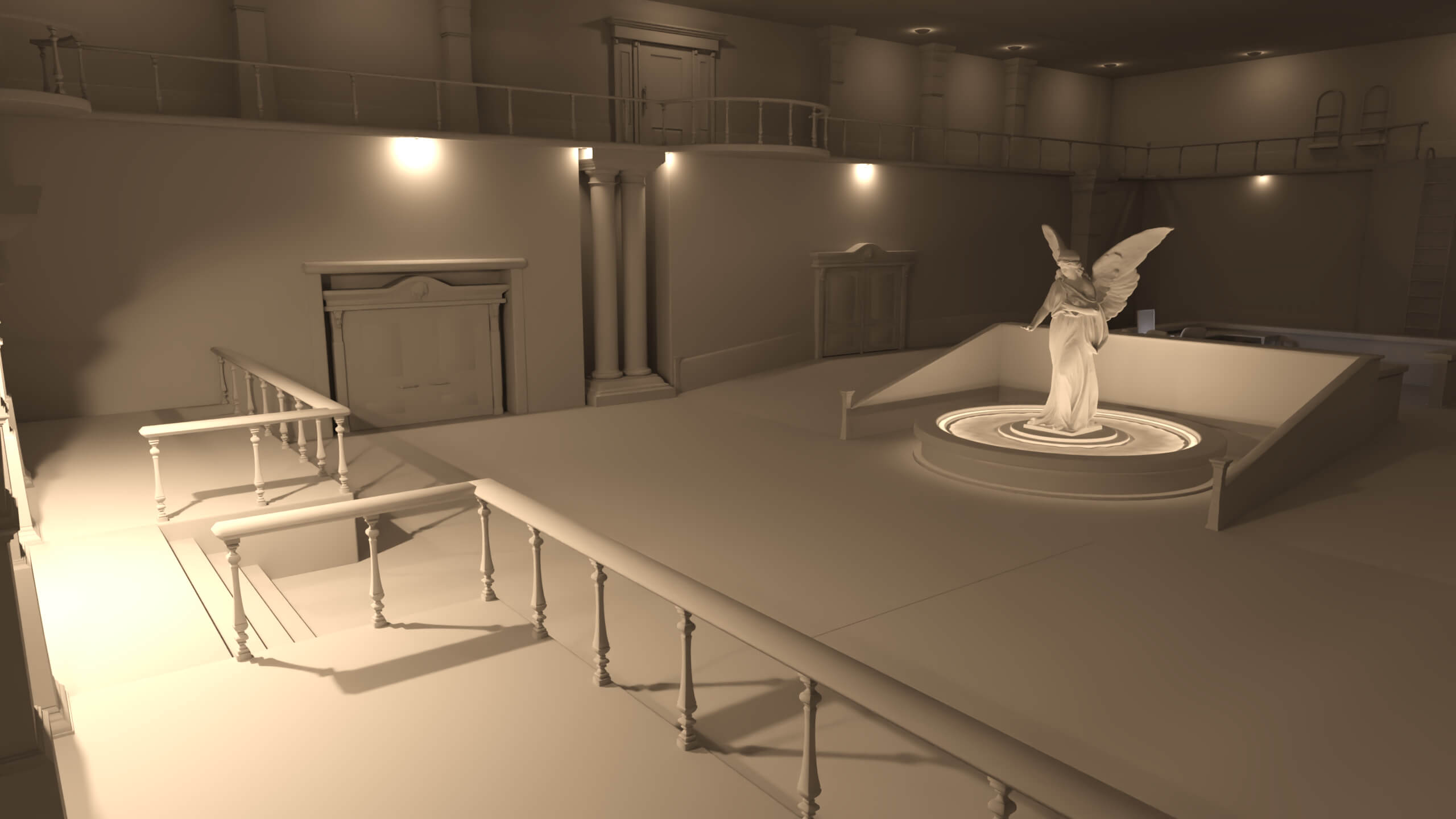 RPD Main Hall RE3 Remake - Daz Content by GraphistX