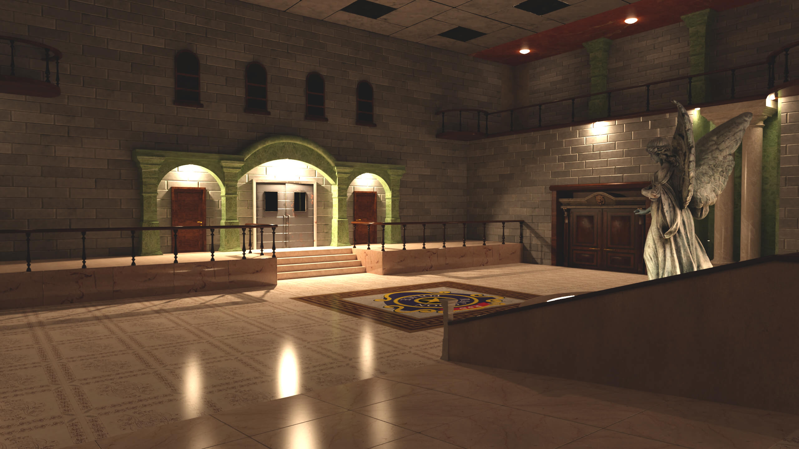 RPD Main Hall RE3 Remake - Daz Content by GraphistX