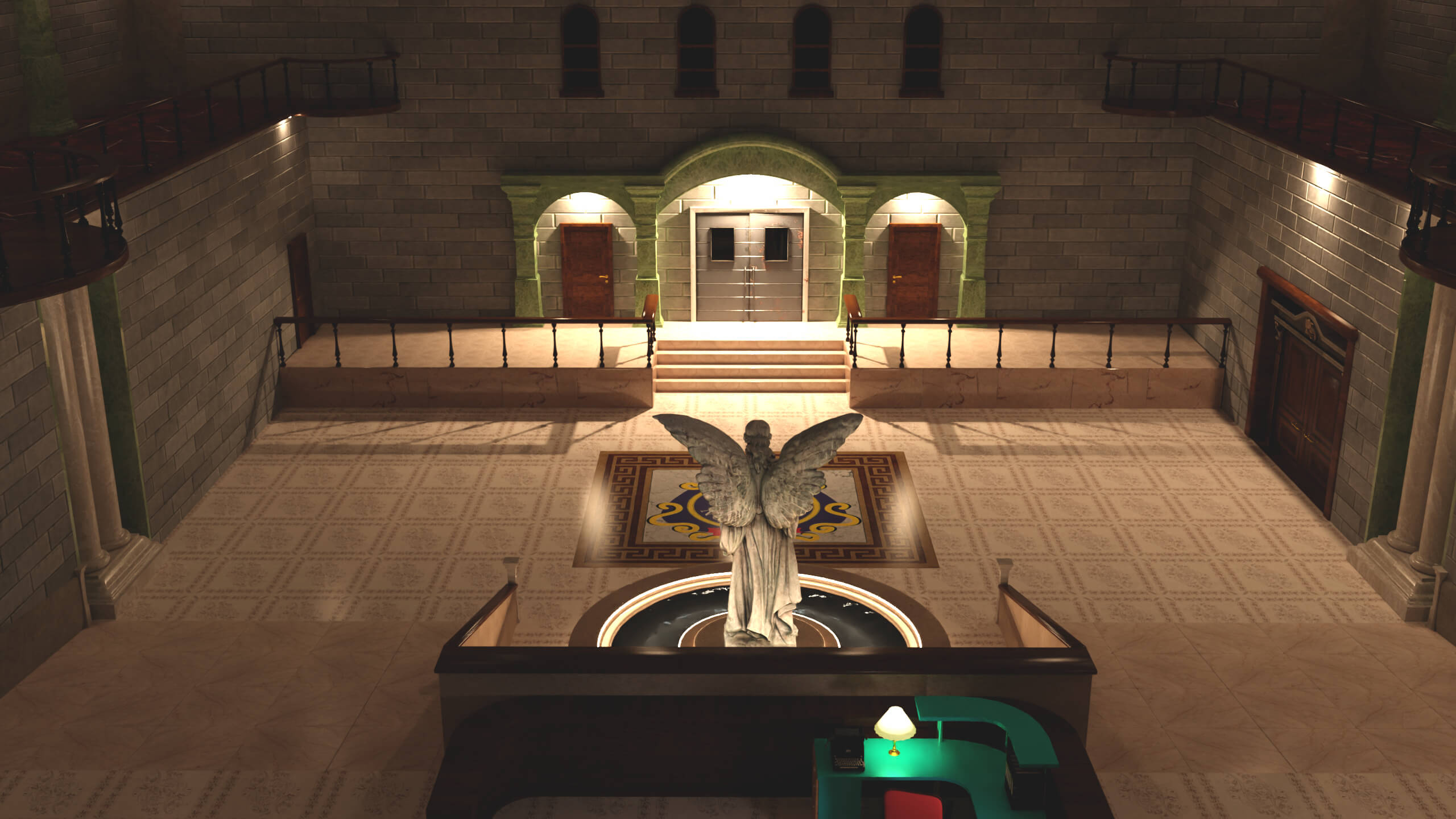 RPD Main Hall RE3 Remake - Daz Content by GraphistX