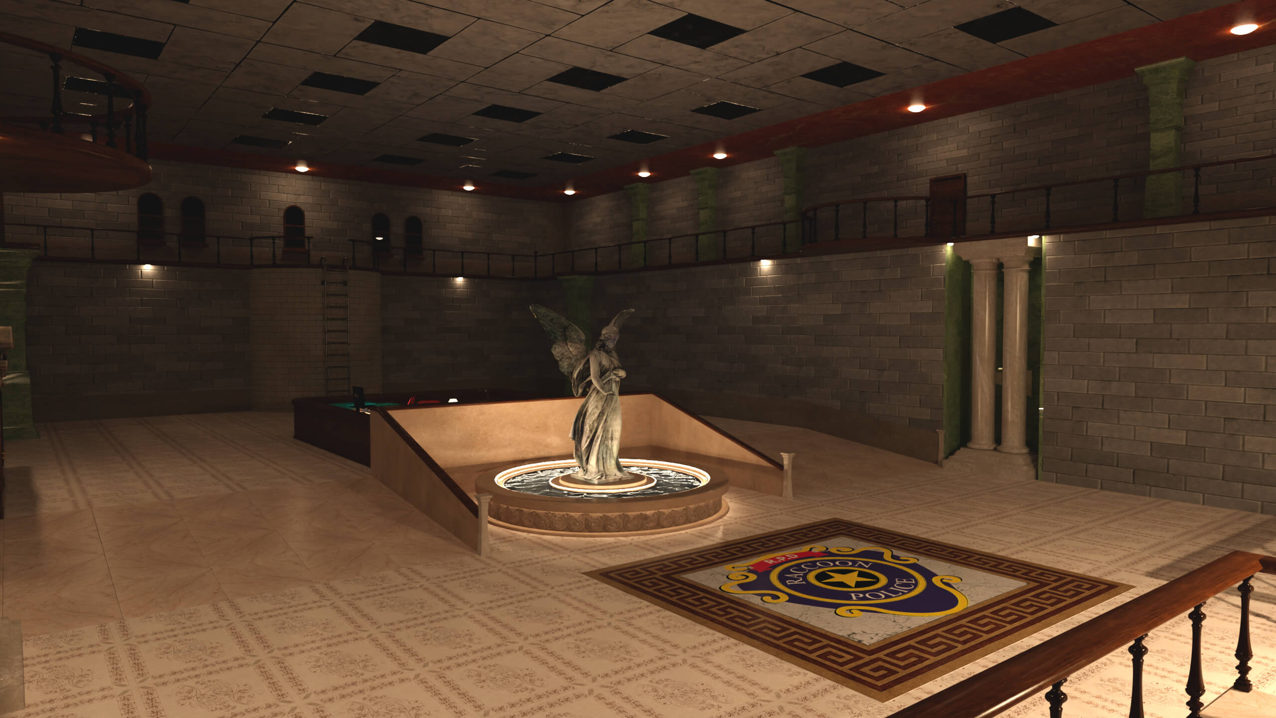 RPD Main Hall RE3 Remake - Daz Content by GraphistX