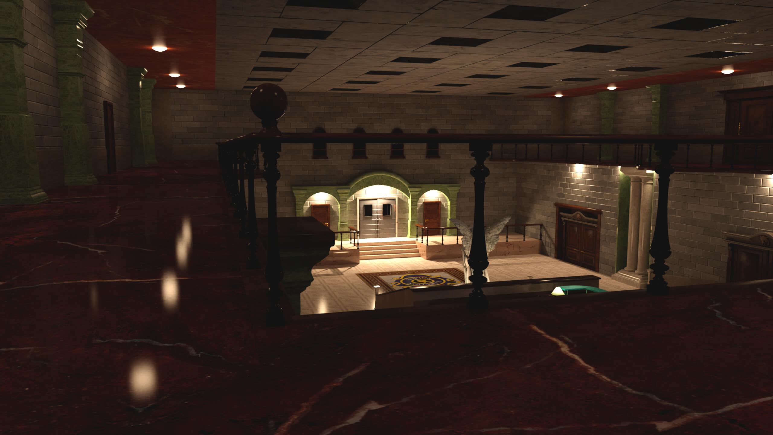 RPD Main Hall RE3 Remake - Daz Content by GraphistX