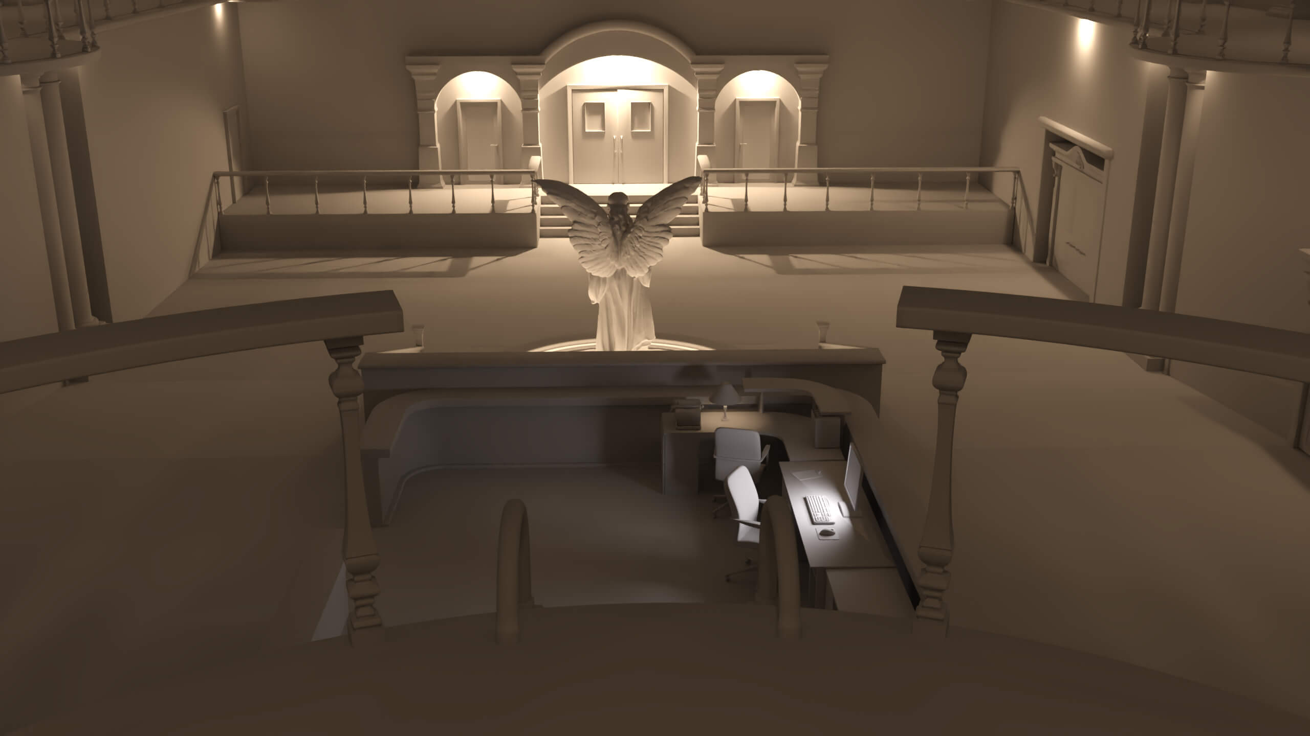 RPD Main Hall RE3 Remake - Daz Content by GraphistX