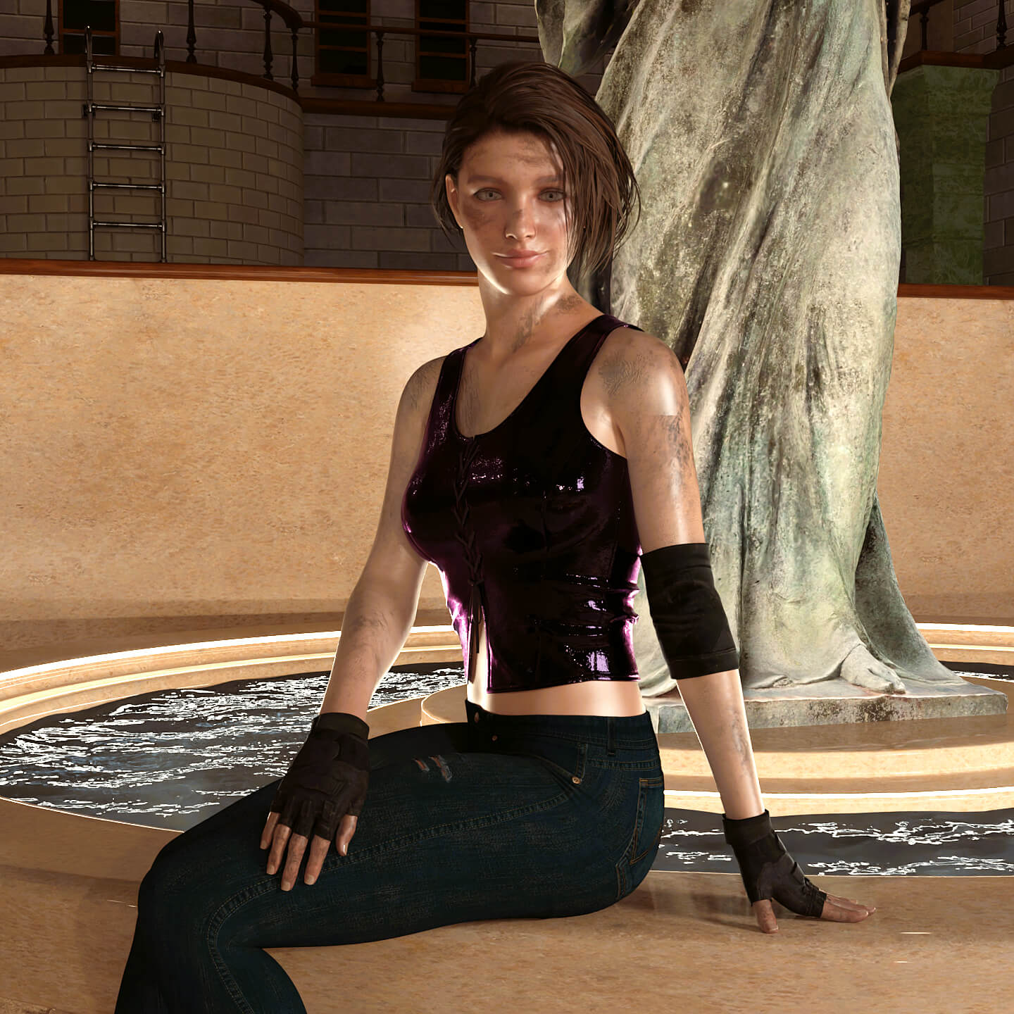 RPD Main Hall RE3 Remake - Daz Content by GraphistX