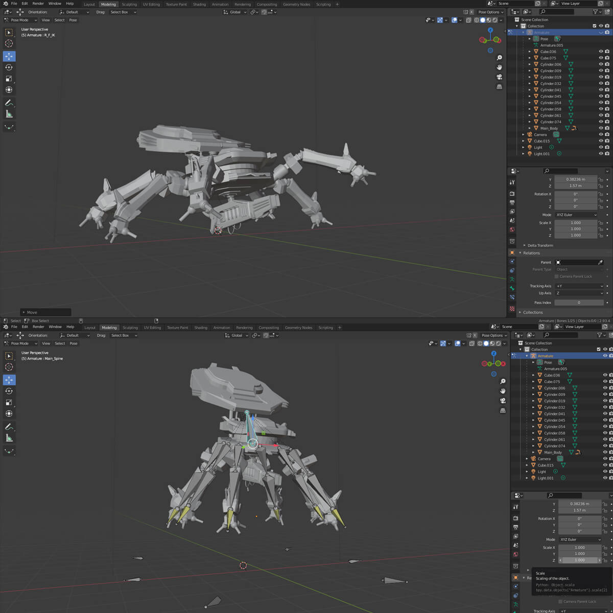 Spider-Mech (Rigged) 3D Model by GraphiteNite