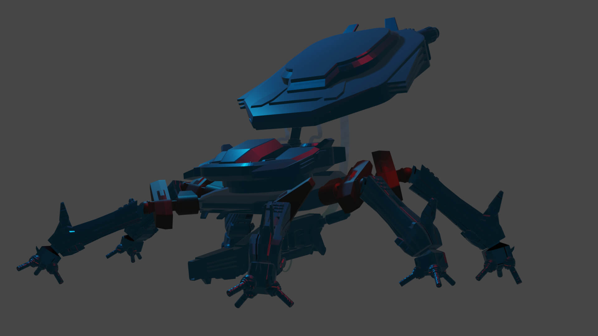 Spider-Mech (Rigged) 3D Model by GraphiteNite