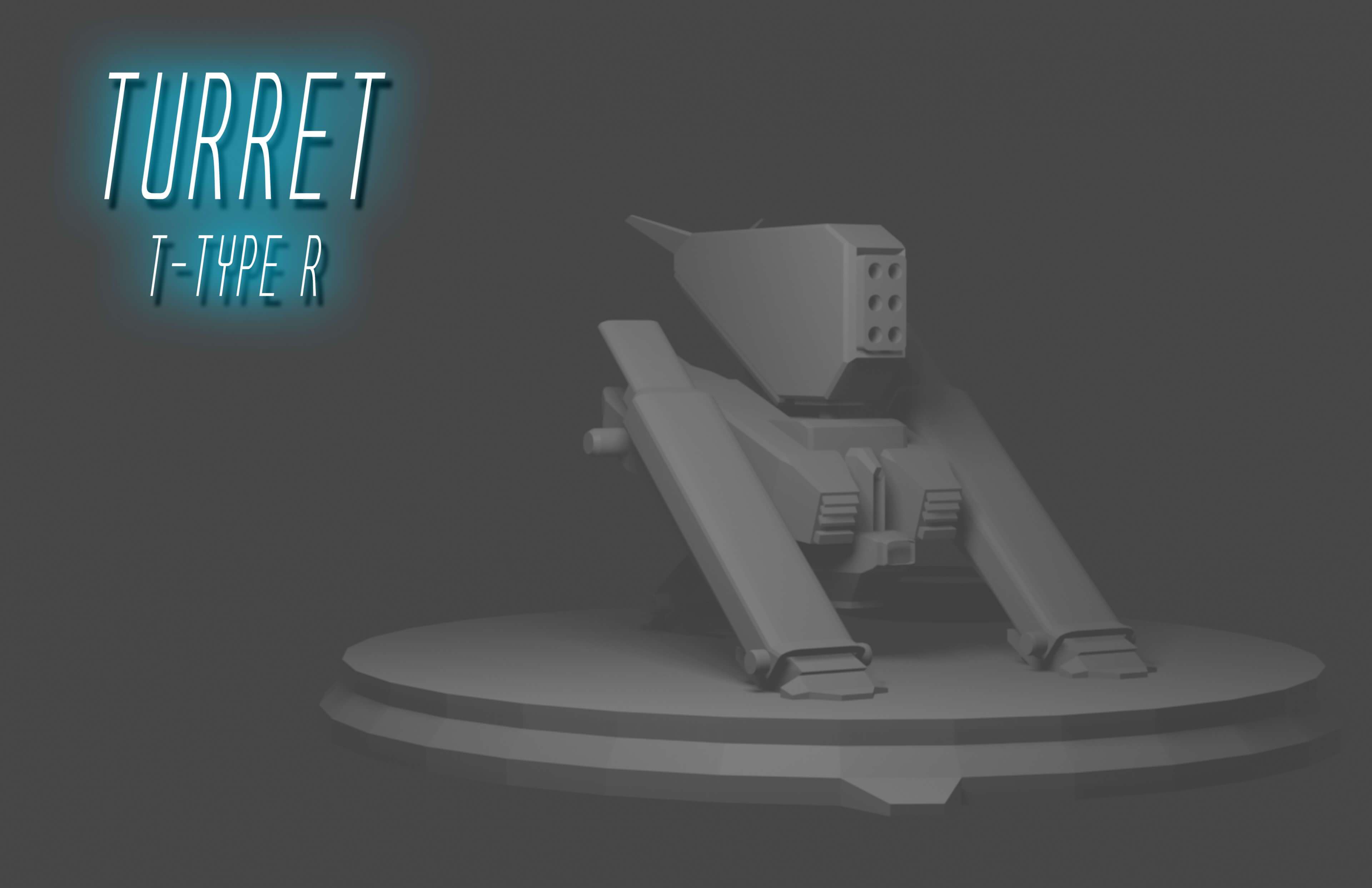 Turret Miniature - 3D Model by GraphiteNite