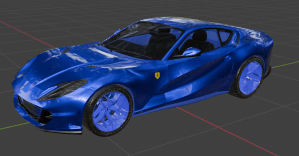 Ferrari 3D Model by gravewalkz