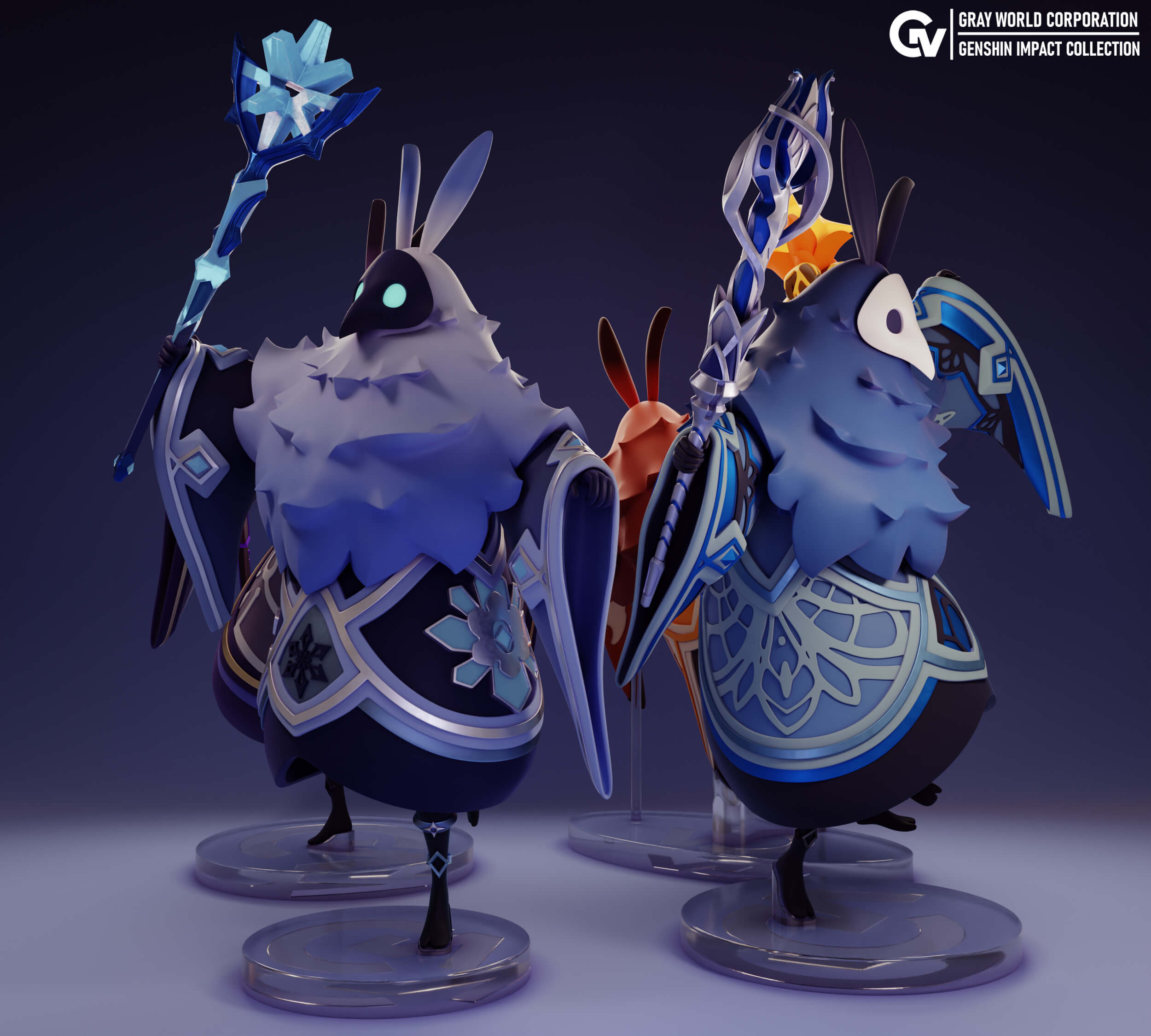 Abyss Mages - Genshin Impact 3D Model by Gray World Corporation