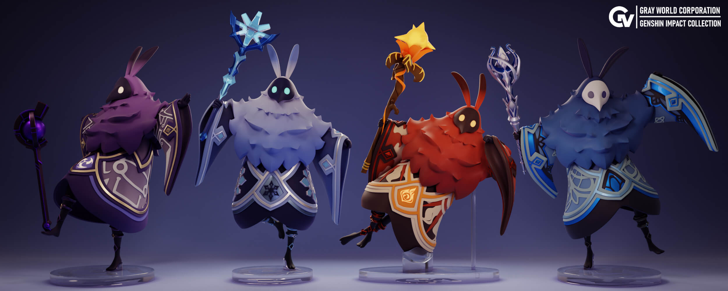 Abyss Mages - Genshin Impact 3D Print Model by Gray World Corporation