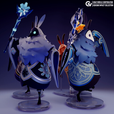 Abyss Mages - Genshin Impact 3D Model by Gray World Corporation