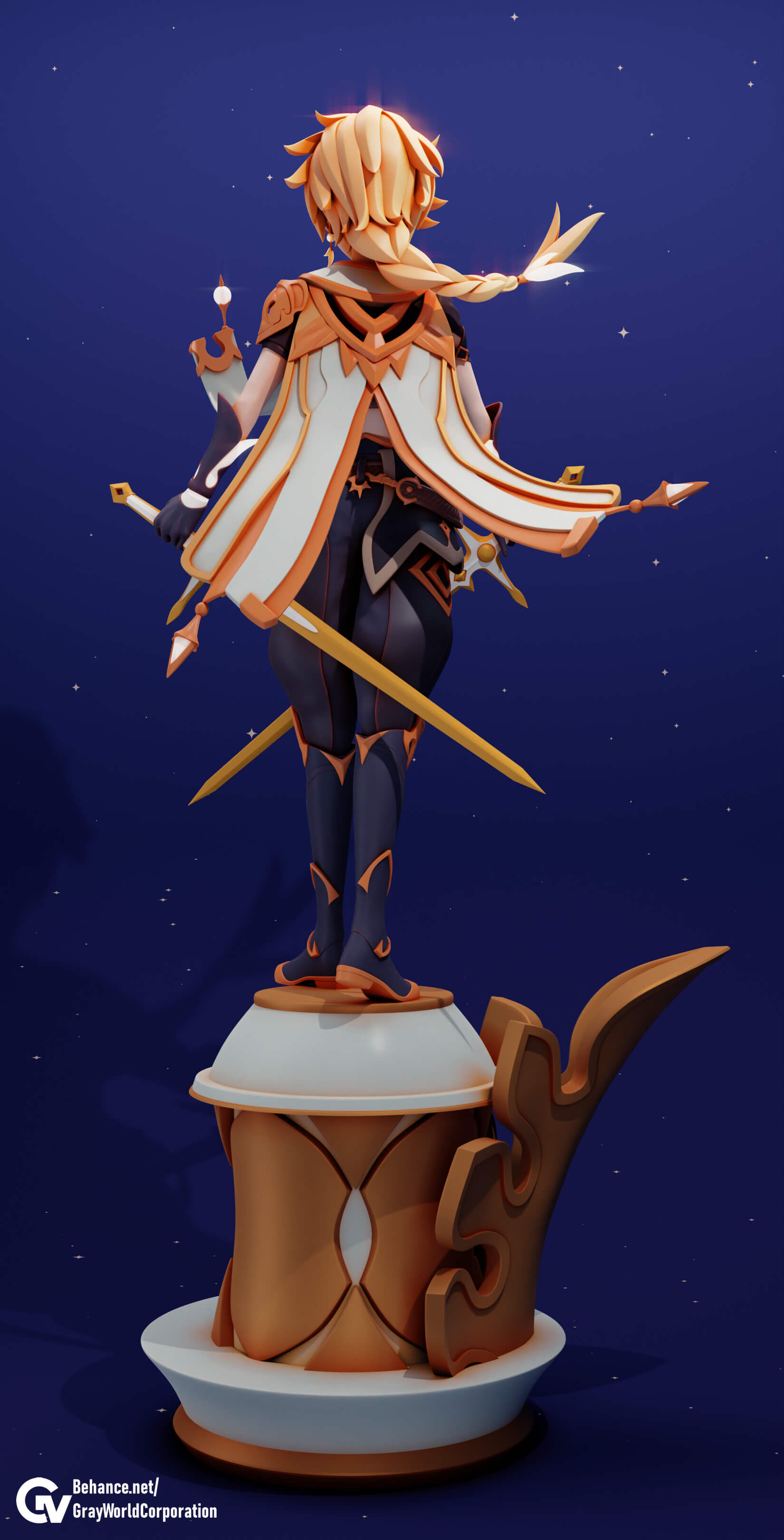 Aether - Genshin Impact 3D Print Model by Gray World Corporation