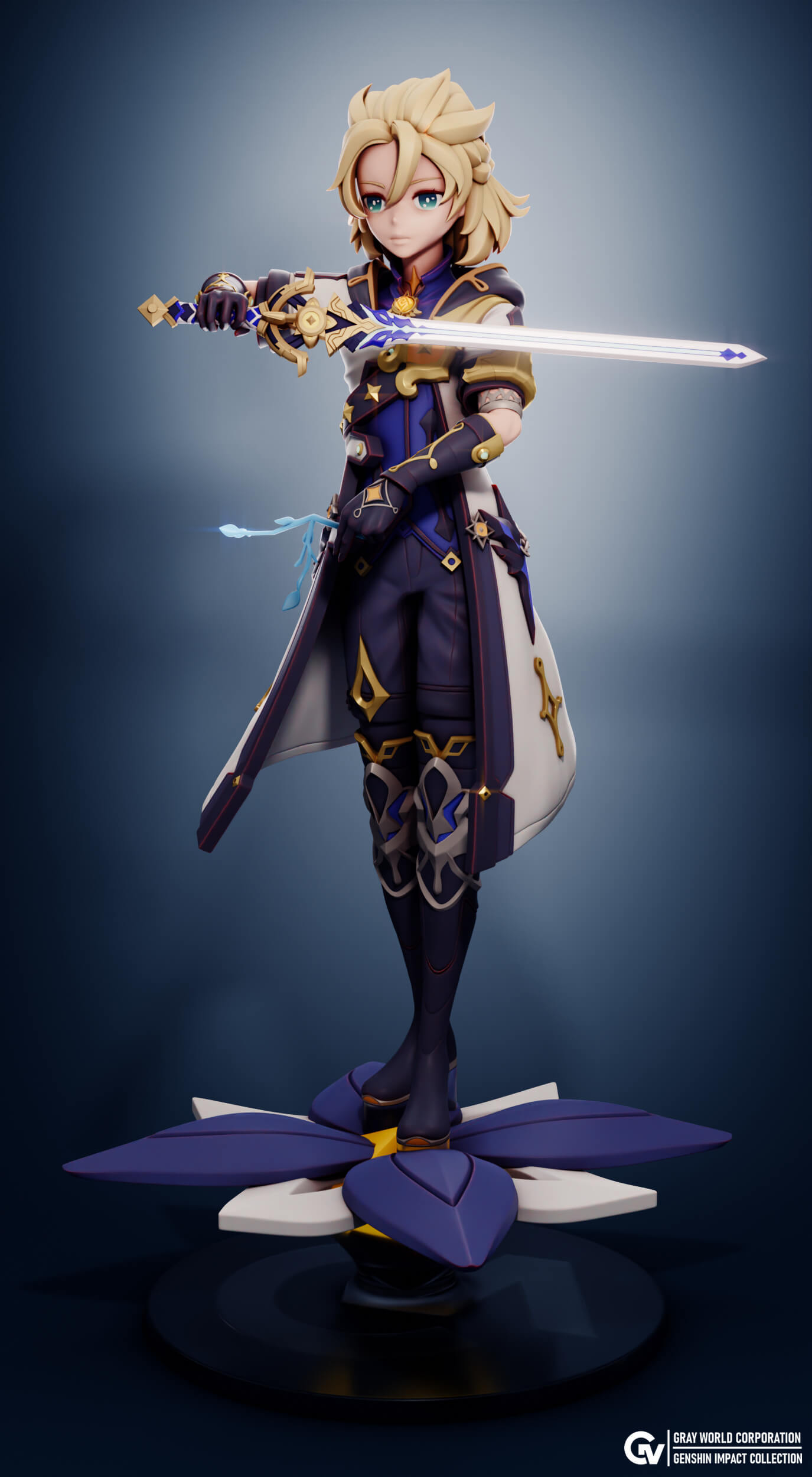 Albedo Kreideprinz 2 - Genshin Impact 3D Model by Gray World Corporation