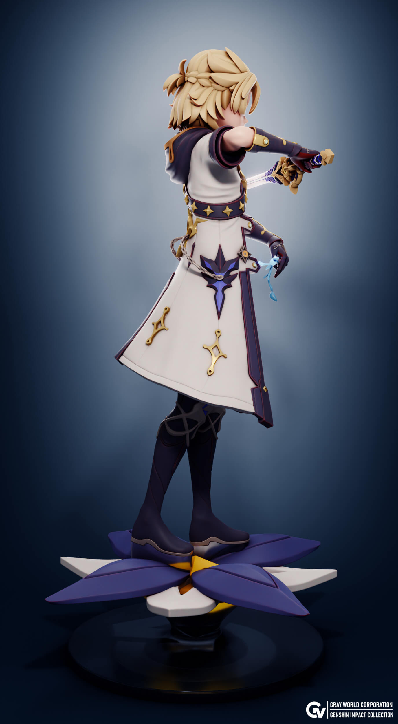 Albedo Kreideprinz 2 - Genshin Impact 3D Print Model by Gray World ...