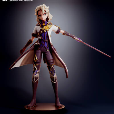 Albedo Kreideprinz 3 - Genshin Impact 3D Model by Gray World Corporation