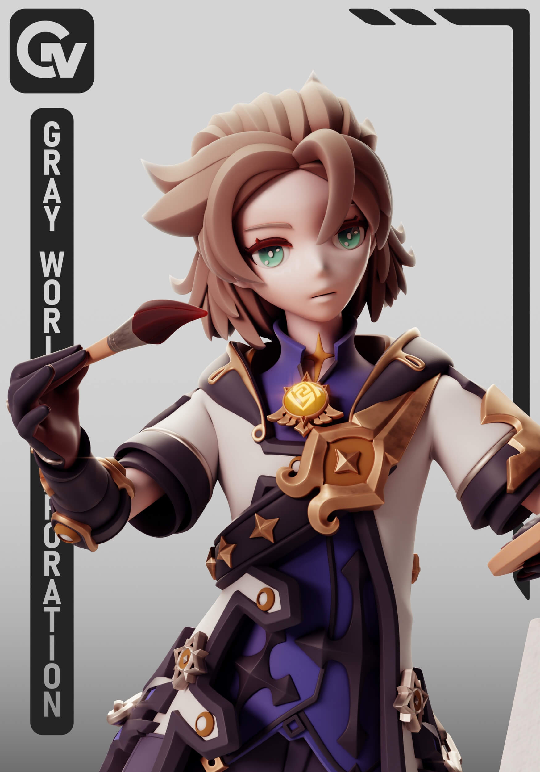 Albedo Kreideprinz - Genshin Impact 3D Model by Gray World Corporation