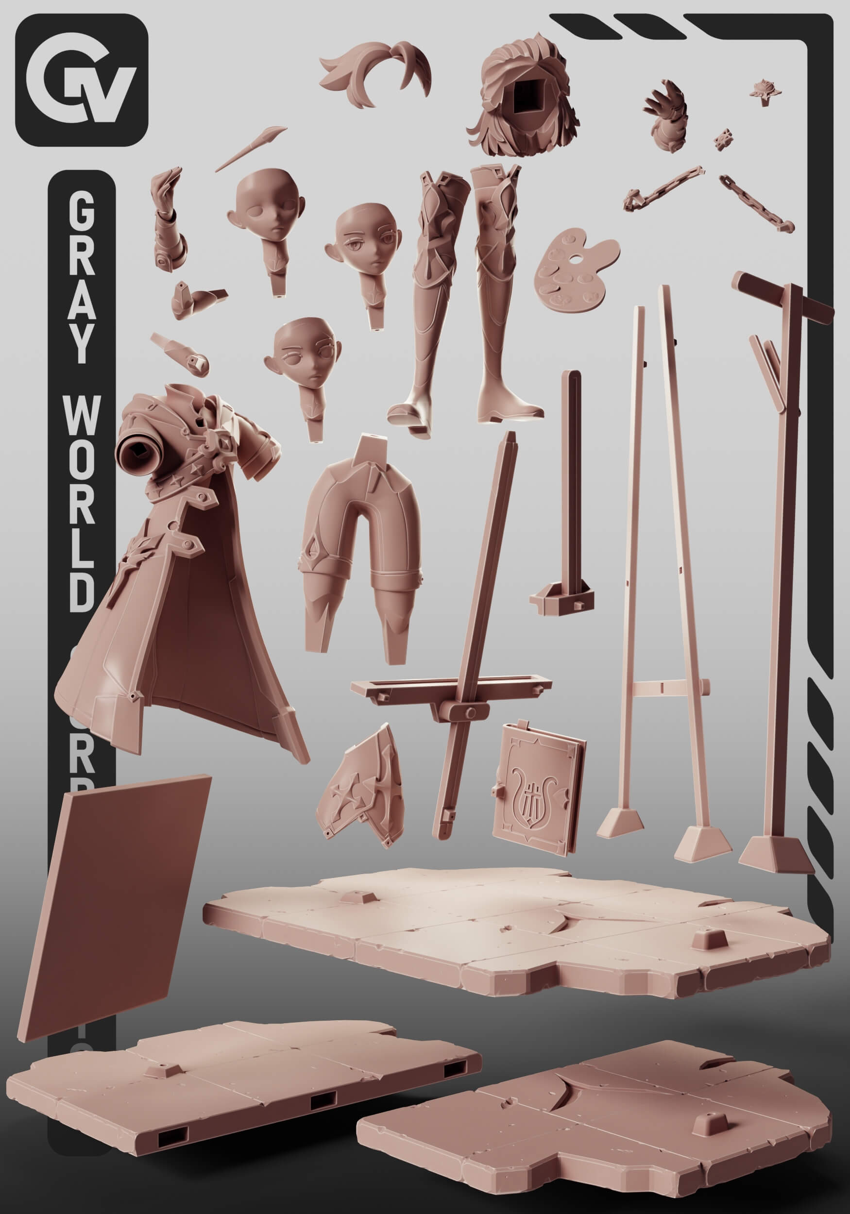 Albedo Kreideprinz - Genshin Impact 3D Print Model by Gray World Corporation