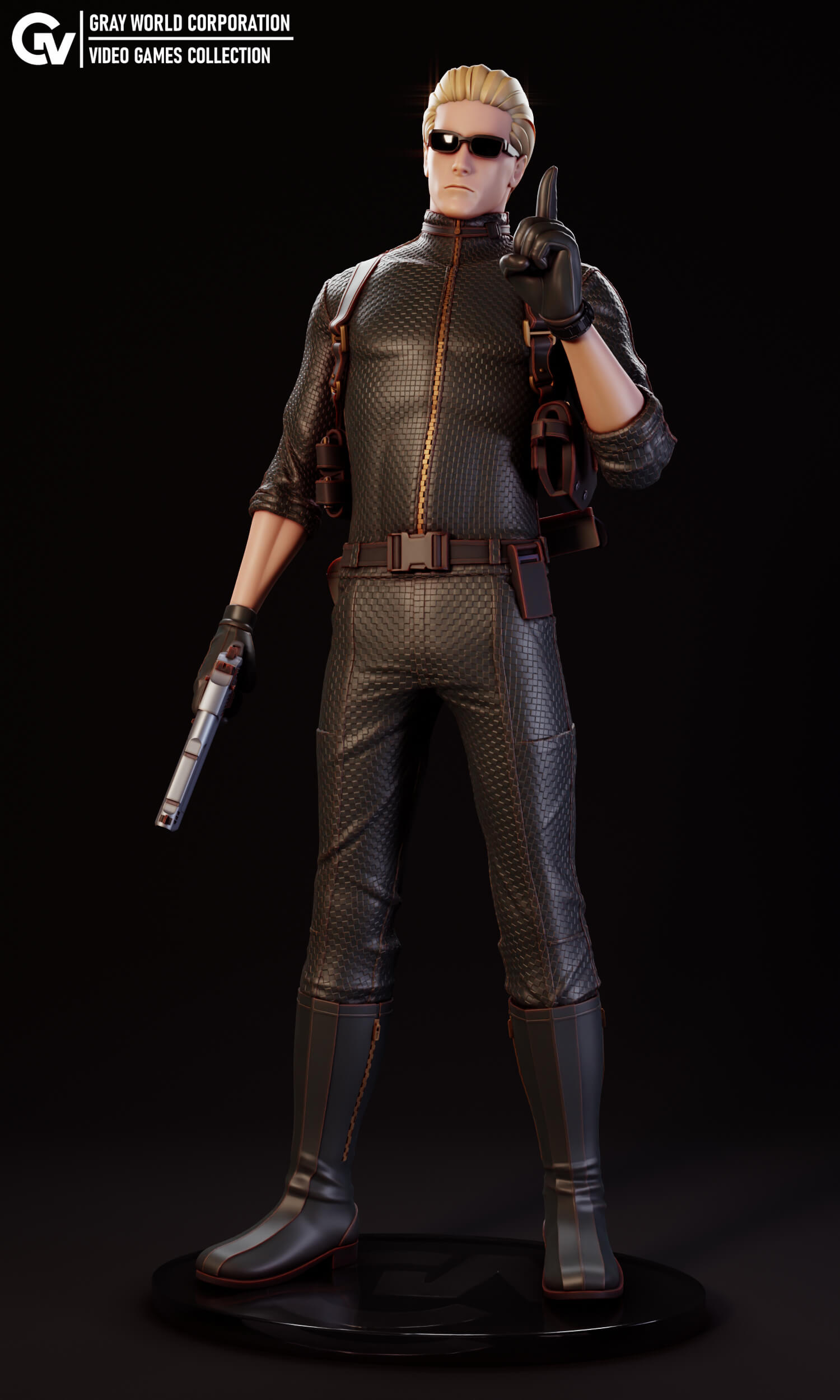 Albert Wesker - Resident Evil 3D Print Model by Gray World Corporation