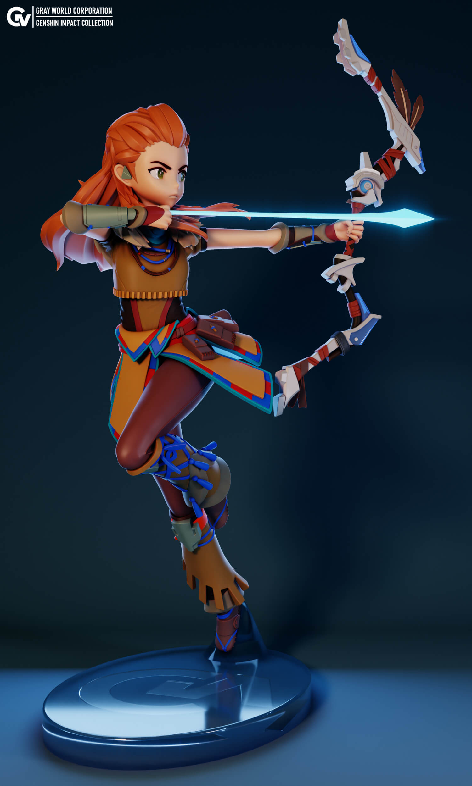 Aloy - Genshin Impact 3D Print Model by Gray World Corporation