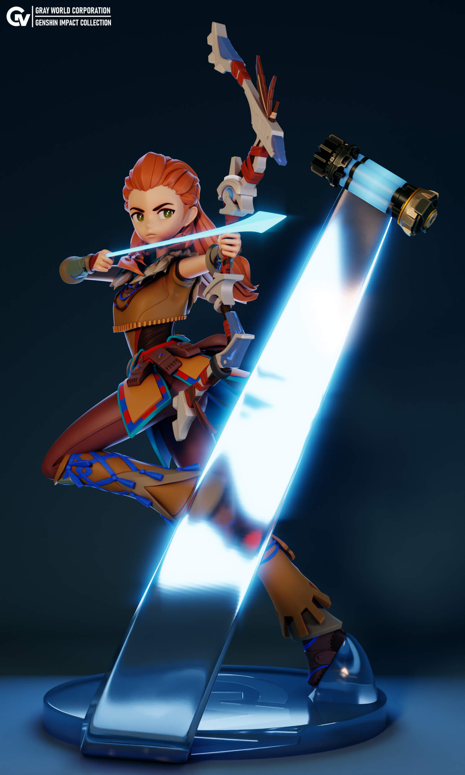 Aloy - Genshin Impact 3D Model by Gray World Corporation