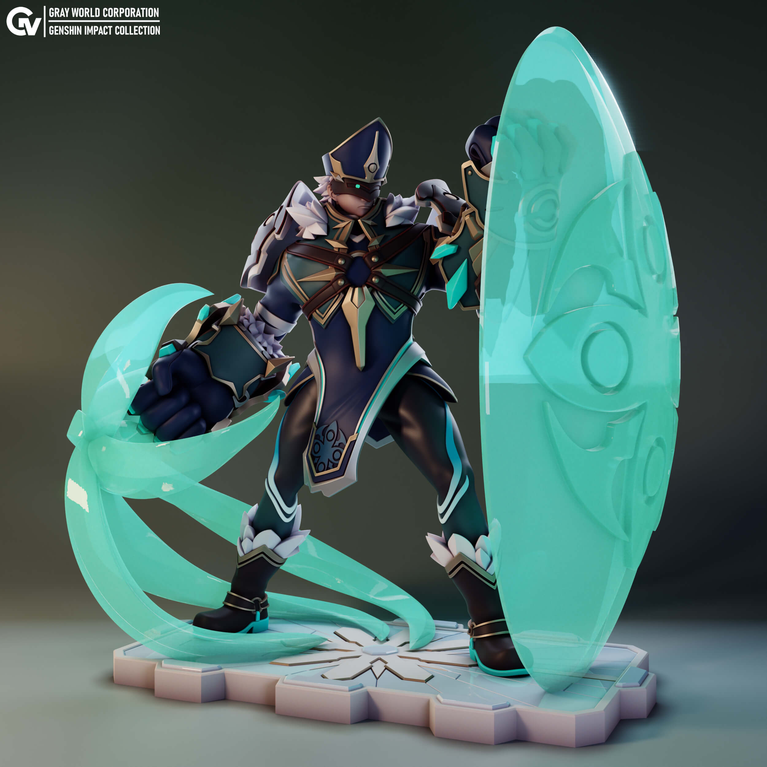 Anemoboxer Vanguard - Genshin Impact 3D Print Model by Gray World Corporation