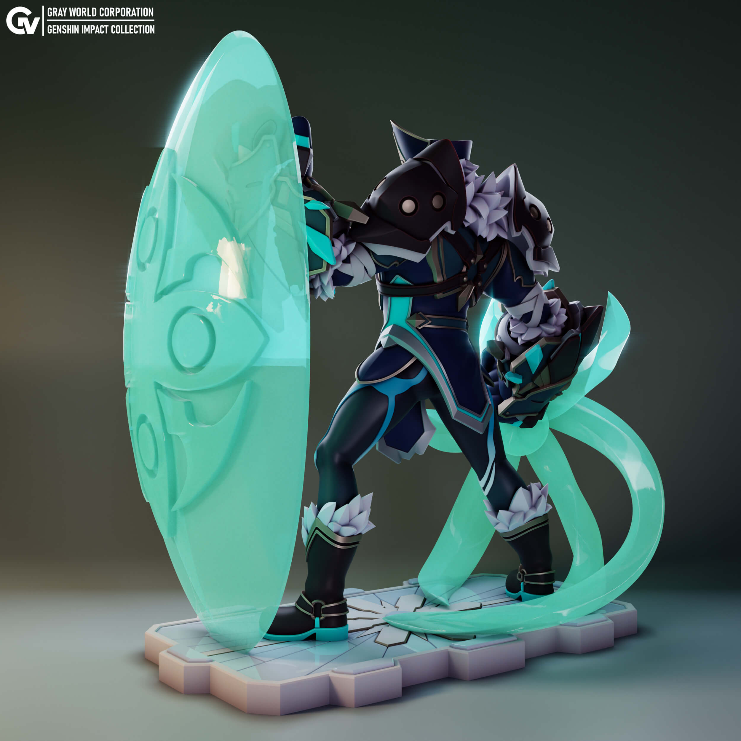 Anemoboxer Vanguard - Genshin Impact 3D Model by Gray World Corporation